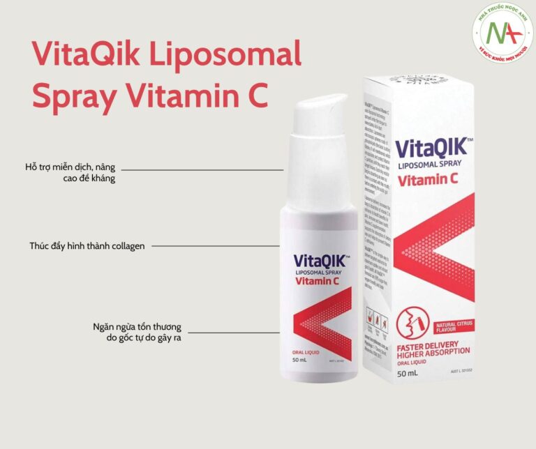Thuốc VitaQik Liposomal Spray Vitamin C (Vitamin C) có tác dụng gì?