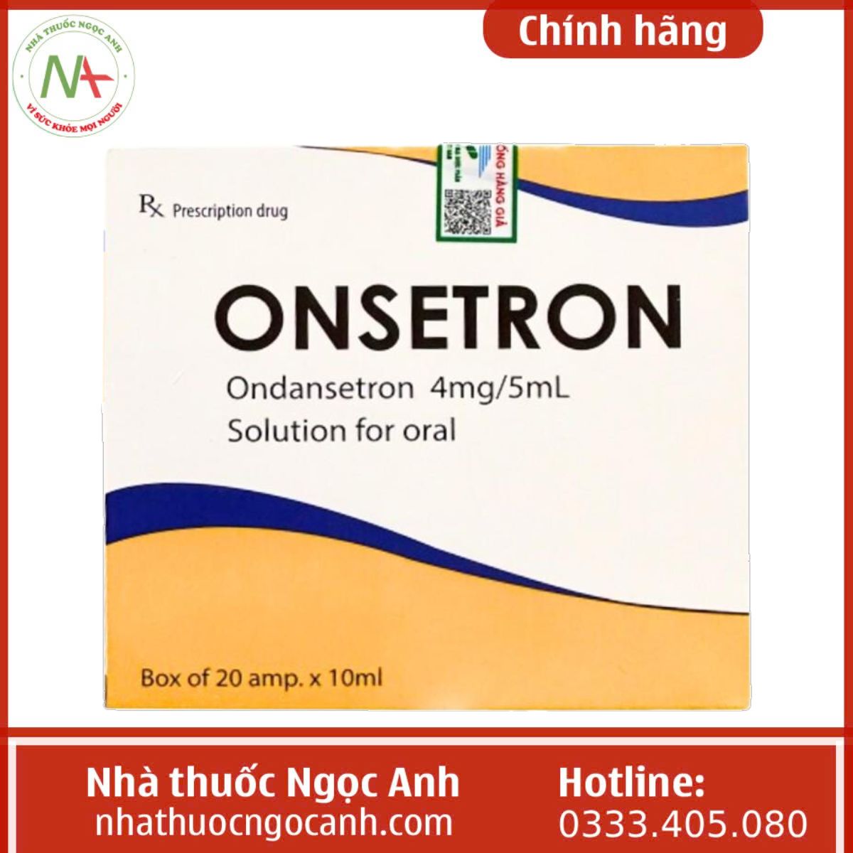 Thuốc Onsetron 4mg/5ml (Ondansetron) là thuốc gì, giá bao nhiêu?