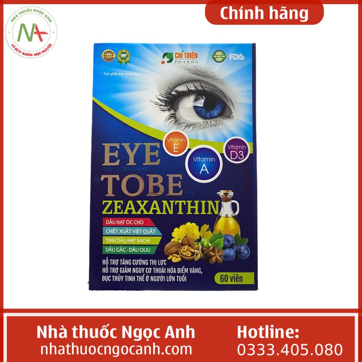 Eye Tobe Zeaxanthin có tác dụng gì, có tốt không, giá bao nhiêu?