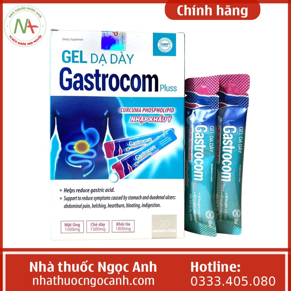 Gel Dạ Dày Gastrocom Pluss có tác dụng gì, có tốt không, giá bao nhiêu?