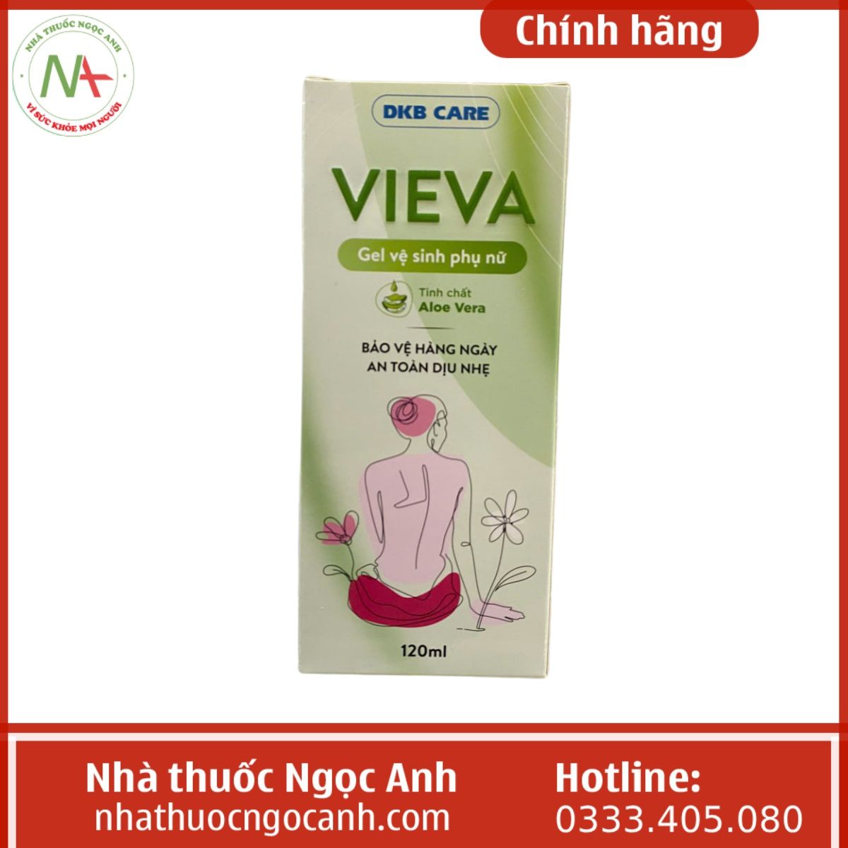 Gel vệ sinh phụ nữ Vieva Tinh chất Aloe Vera 120ml giá bao nhiêu?