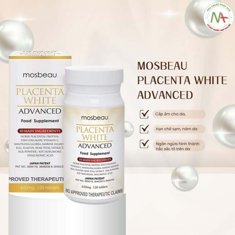 Mosbeau Placenta White Advanced có tác dụng gì, có tốt không?