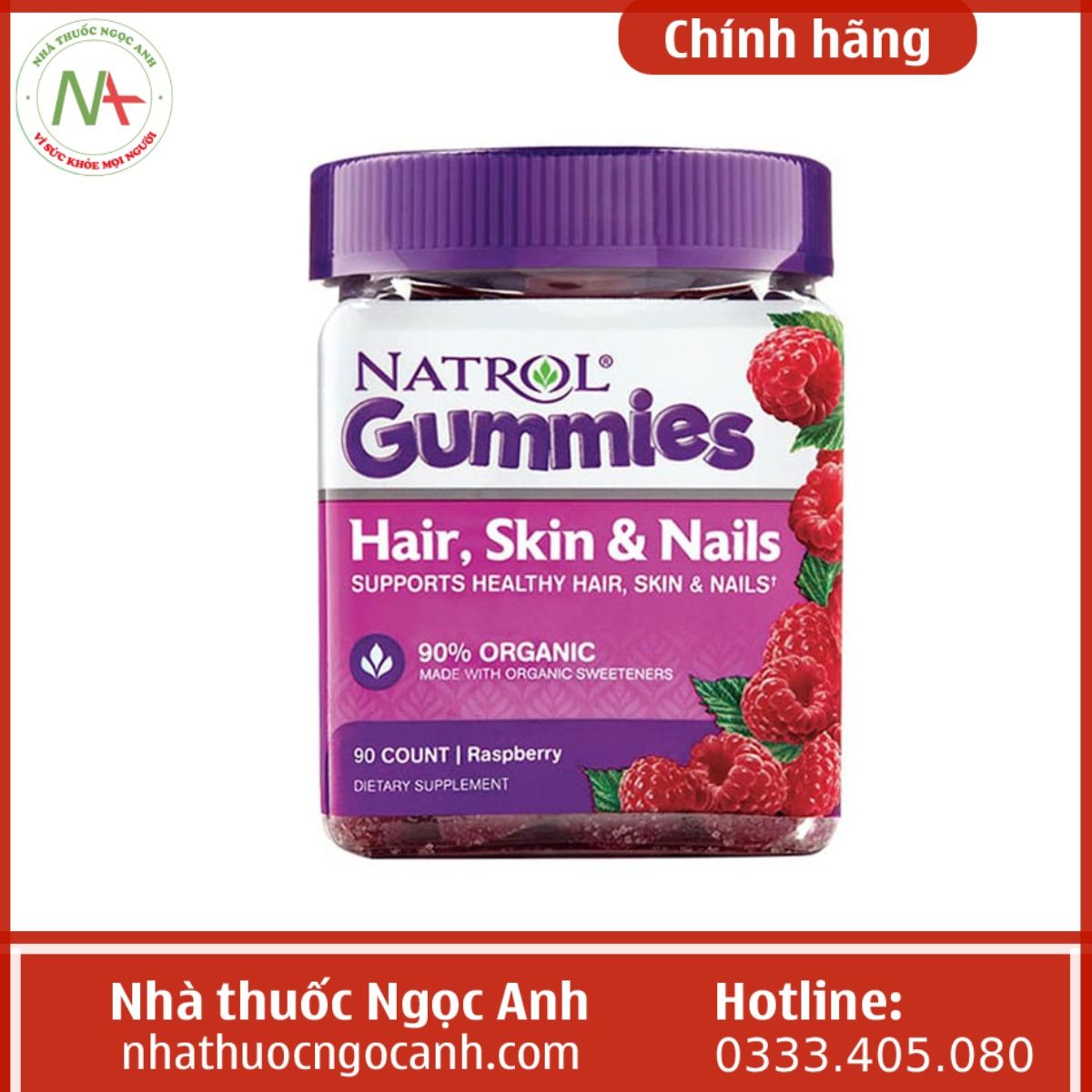 Natrol Gummies Hair, Skin & Nails (Vitamin E, Biotin) có tác dụng gì?