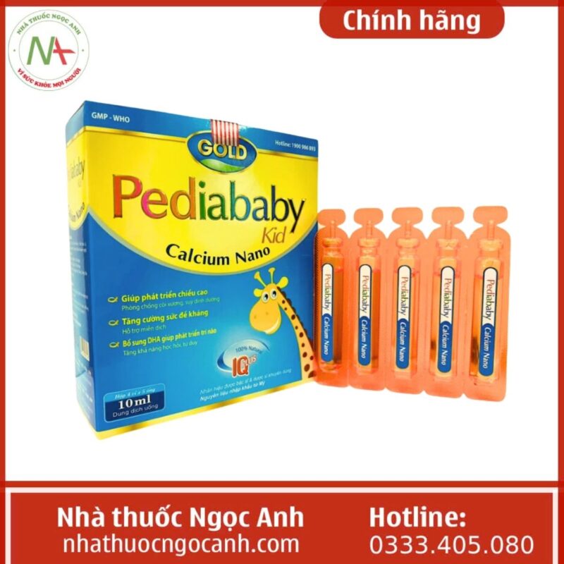 Pediababy Kid Calcium Nano Gold có tác dụng gì? Tìm mua ở đâu?
