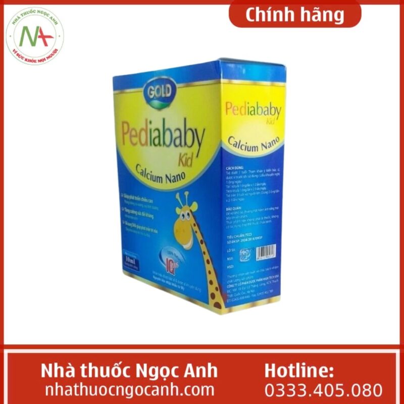 Pediababy Kid Calcium Nano Gold có tác dụng gì? Tìm mua ở đâu?