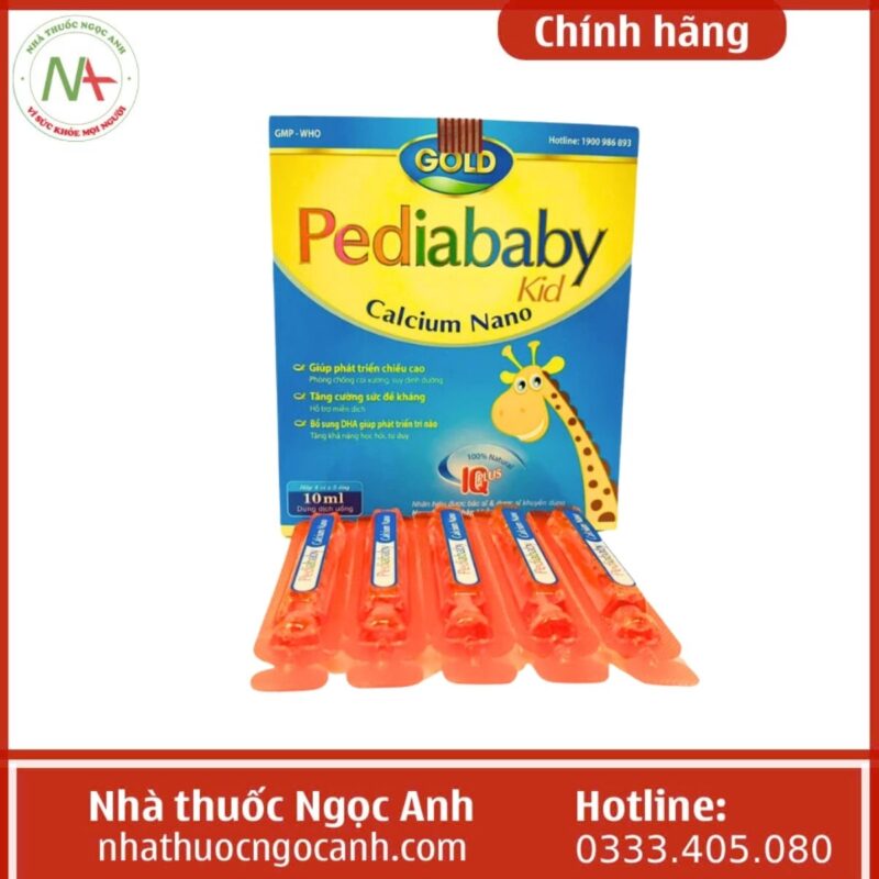 Pediababy Kid Calcium Nano Gold có tác dụng gì? Tìm mua ở đâu?
