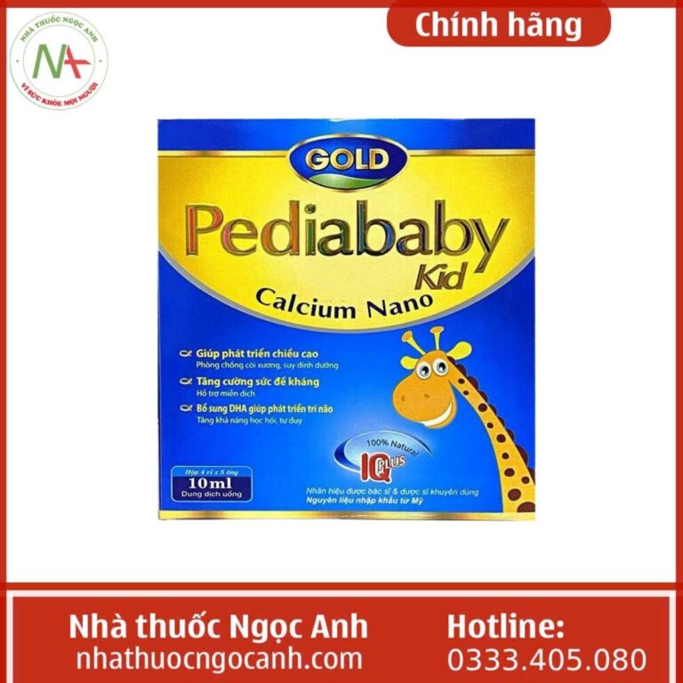Pediababy Kid Calcium Nano Gold có tác dụng gì? Tìm mua ở đâu?