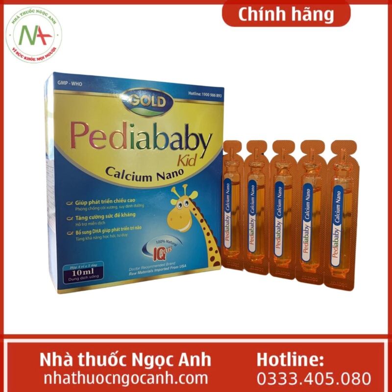 Pediababy Kid Calcium Nano Gold có tác dụng gì? Tìm mua ở đâu?