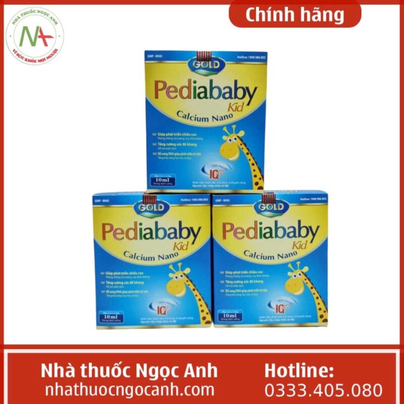 Pediababy Kid Calcium Nano Gold có tác dụng gì? Tìm mua ở đâu?
