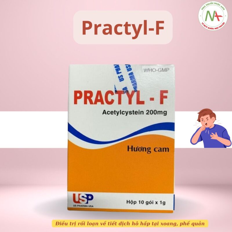 Thuốc Practyl-F (Acetylcystein) có tác dụng gì, giá bao nhiêu, mua ở đâu?