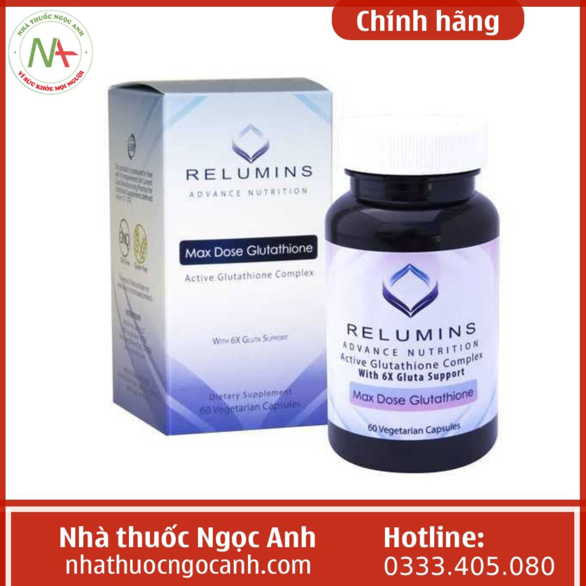 Relumins Advance Nutrition Max Dose Glutathione có tác dụng gì?