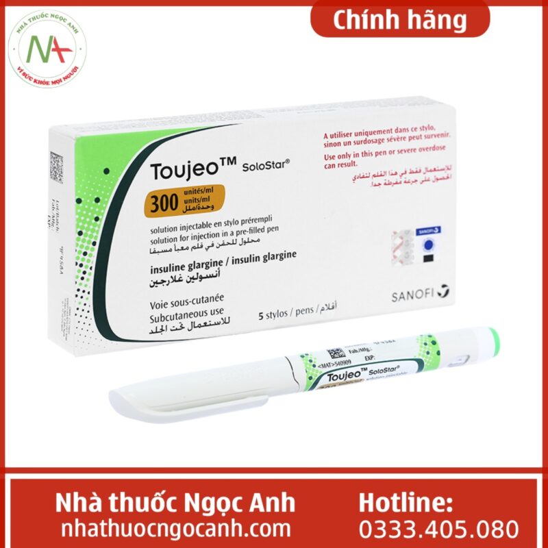 Thuốc Toujeo solostar 300 IU/ML là thuốc gì, có tác dụng gì, mua ở đâu?