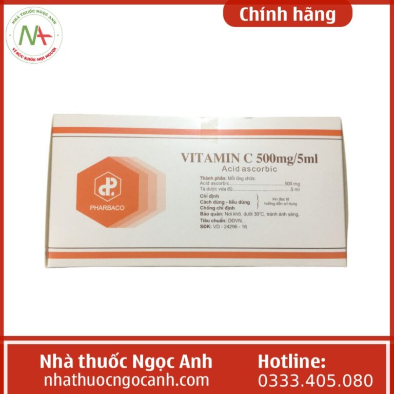 Thuốc Vitamin C 500mg/5ml Pharbaco (Vitamin C) có tác dụng gì?