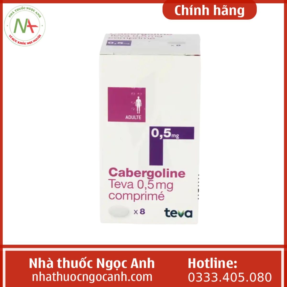Thuốc Cabergoline Teva 0.5mg (Cabergoline) có tác dụng gì?