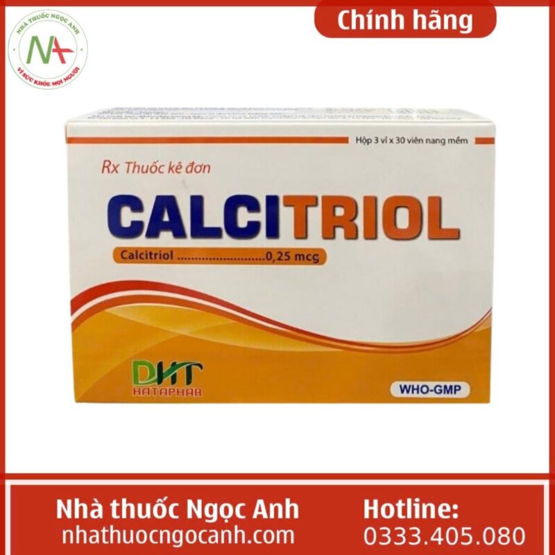 Thuốc Calcitriol 0.25mcg Dược Hà Tây (Calcitriol) có công dụng gì?