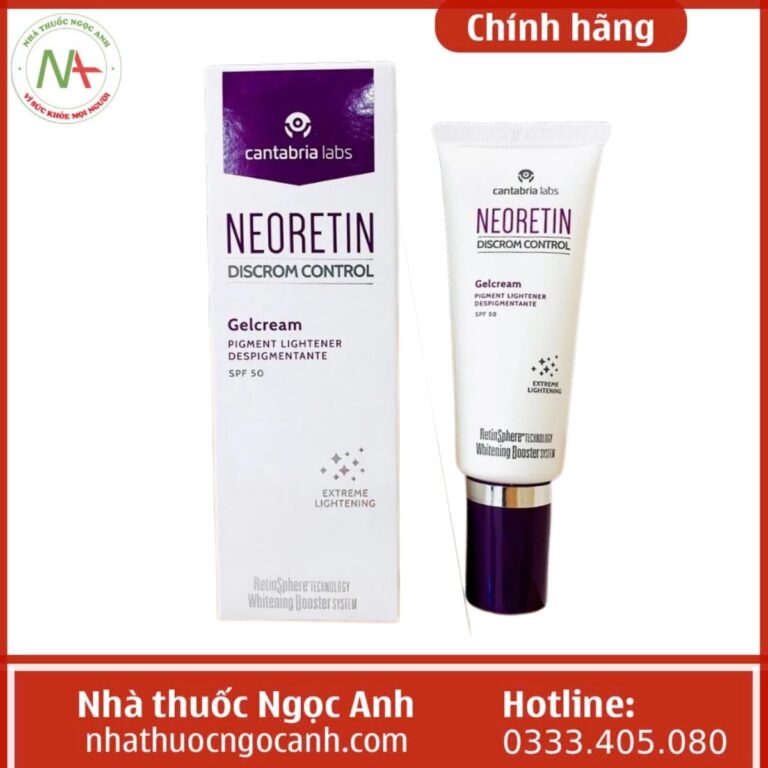 Neoretin Discrom Control Gel Cream SPF 50 có tác dụng gì? Mua ở đâu?