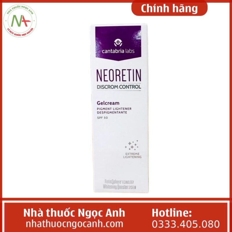 Neoretin Discrom Control Gel Cream SPF 50 có tác dụng gì? Mua ở đâu?