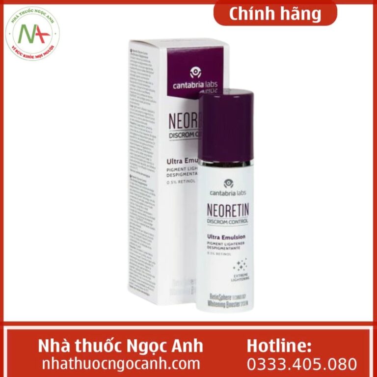 Neoretin Discrom Control Ultra Emulsion 30ml có tác dụng gì?