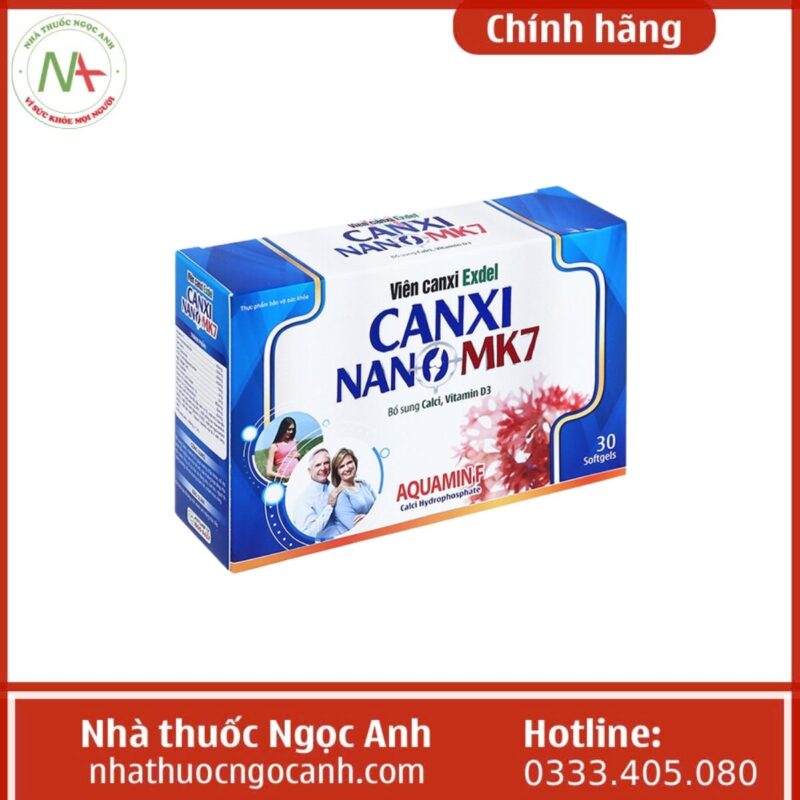 Viên Canxi Exdel CANXI NANO MK7 có tác dụng gì? Tìm mua ở đâu?