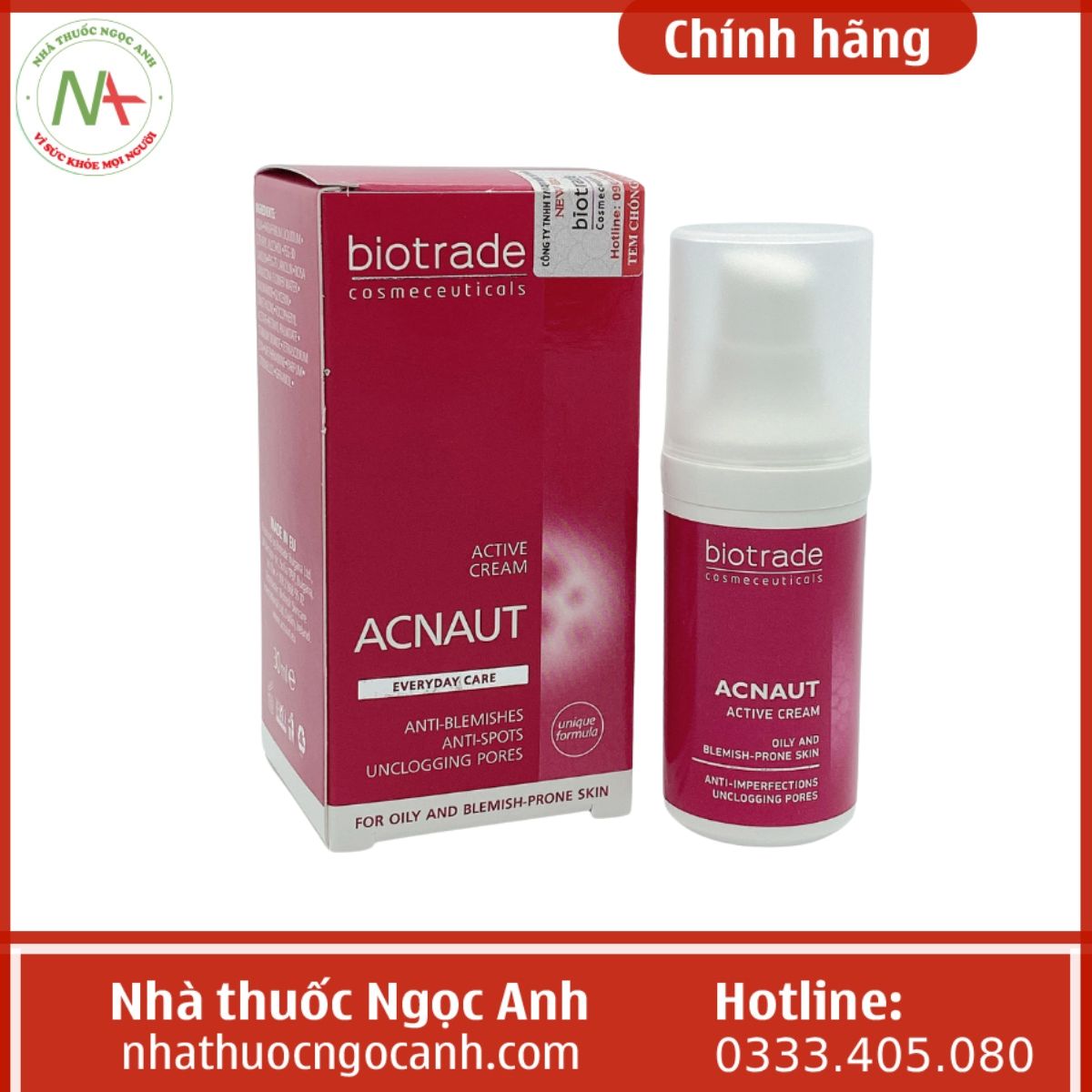 Biotrade Acnaut Active Cream 30ml có tác dụng gì, có tốt không?