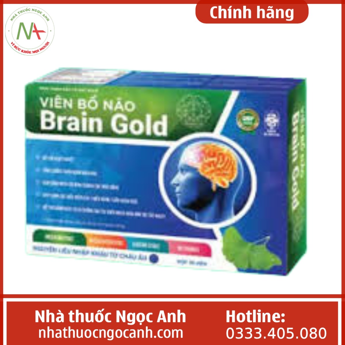 Viên bổ não Brain Gold có tác dụng gì, mua ở đâu?