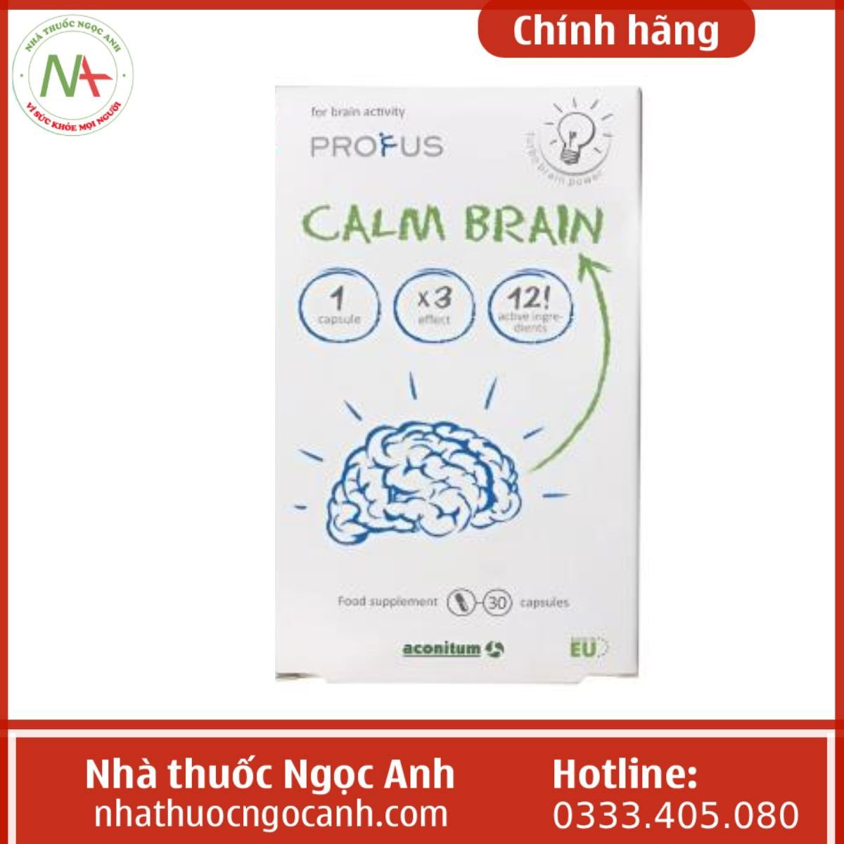 Calm Brain có tác dụng gì, có tốt không, giá bao nhiêu, mua ở đâu?