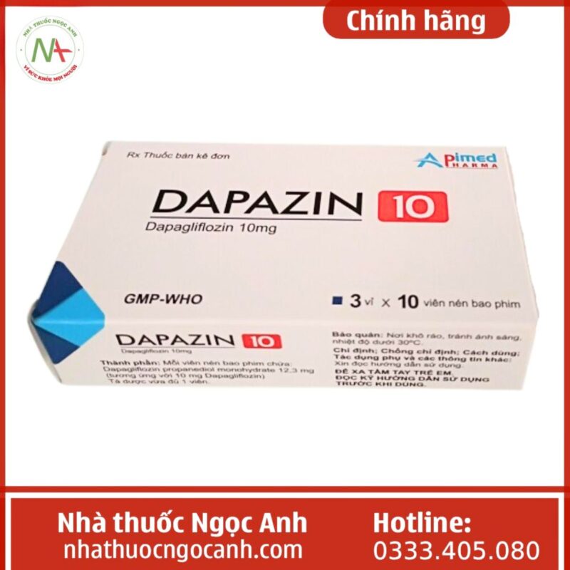 Thuốc Dapazin 10mg Apimed (Dapagliflozin) có tác dụng gì?