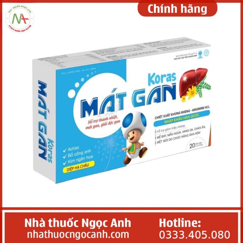 Thuốc Koras Mát Gan có tác dụng gì, giá bao nhiêu, mua ở đâu?