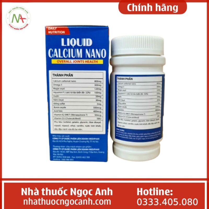 Liquid Calcium Nano Overall Joints Health