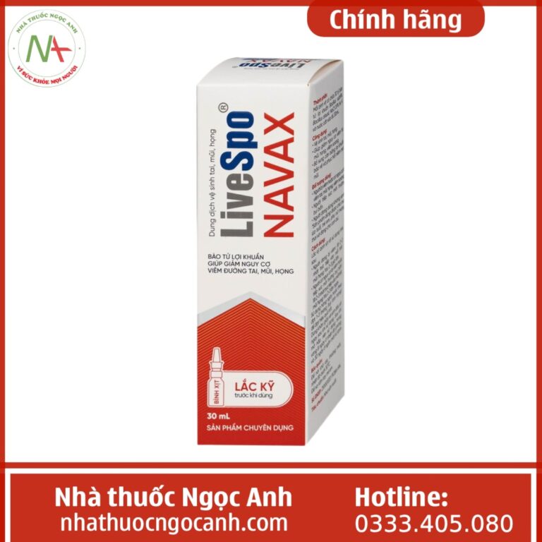 Dung dịch vệ sinh tai, mũi, họng LiveSpo NAVAX 30ml có tác dụng gì, mua ...
