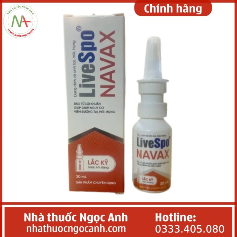 Dung dịch vệ sinh tai, mũi, họng LiveSpo NAVAX 30ml có tác dụng gì, mua ...