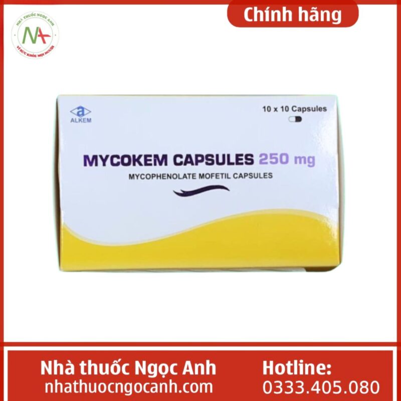 Thuốc Mycokem capsules 250mg (Mycophenolat mofetil) có tác dụng gì?