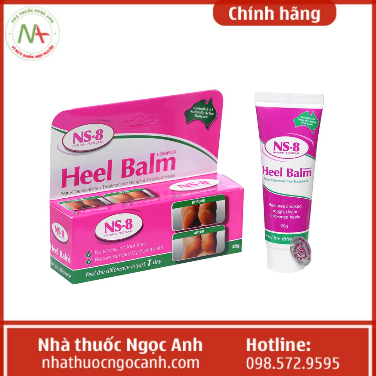 NS-8 Heel Balm 20g có tác dụng gì, có tốt không, giá bao nhiêu?