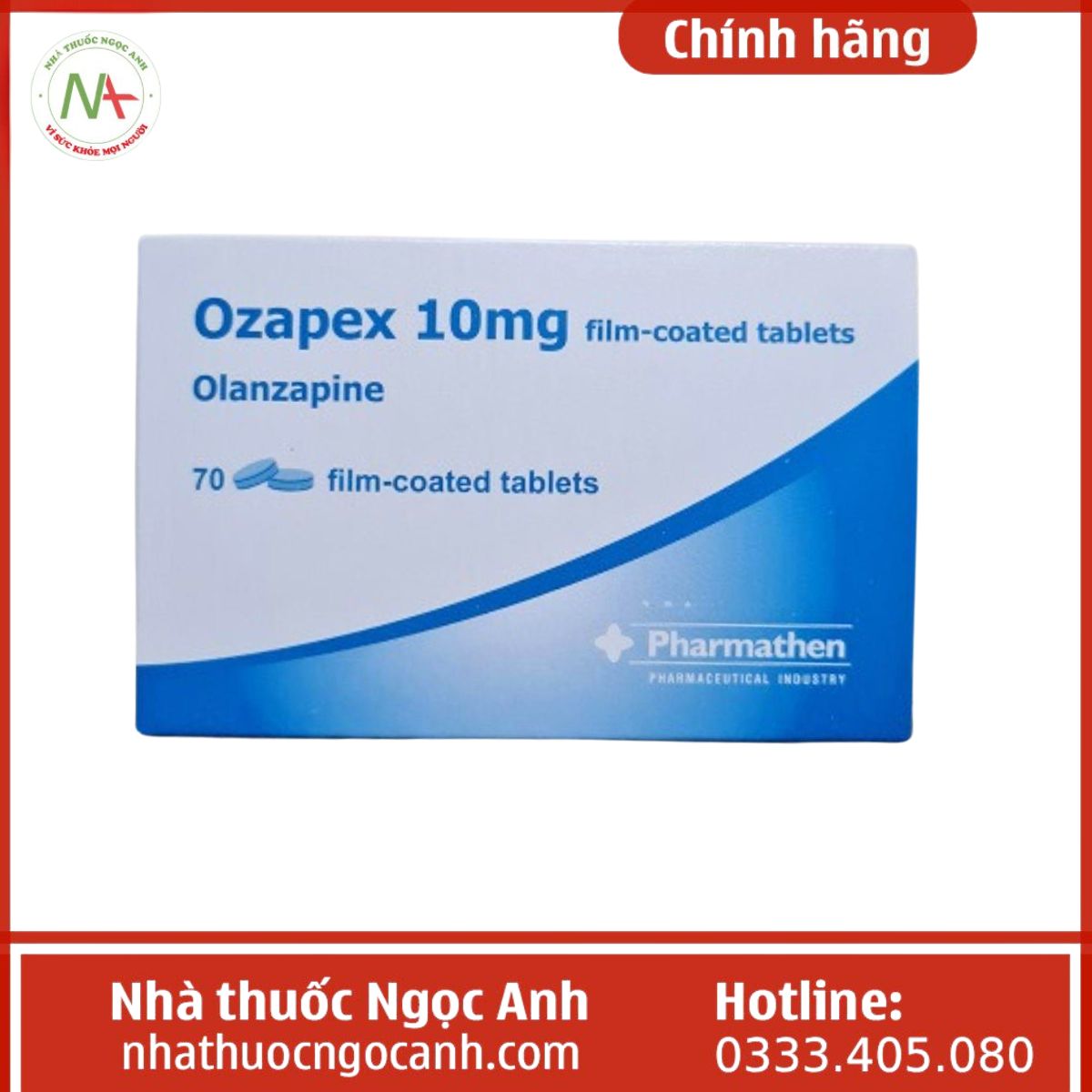 Thuốc Ozapex 10mg (Olanzapine) có tác dụng gì, mua ở đâu?