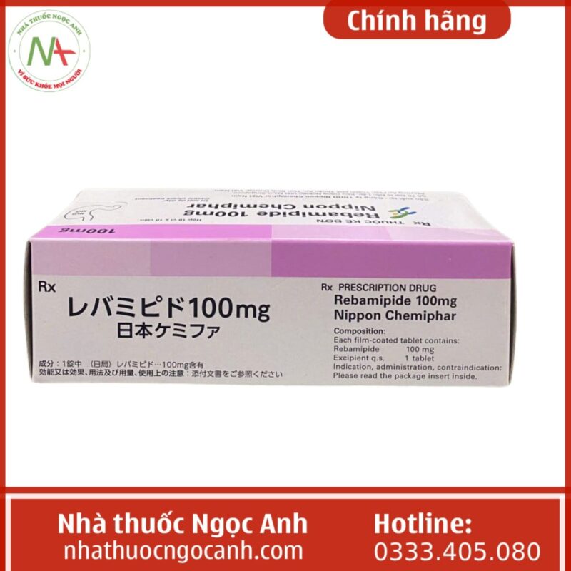 Thuốc Rebamipide 100mg Nippon Chemiphar (Rebamipide) có tác dụng gì?