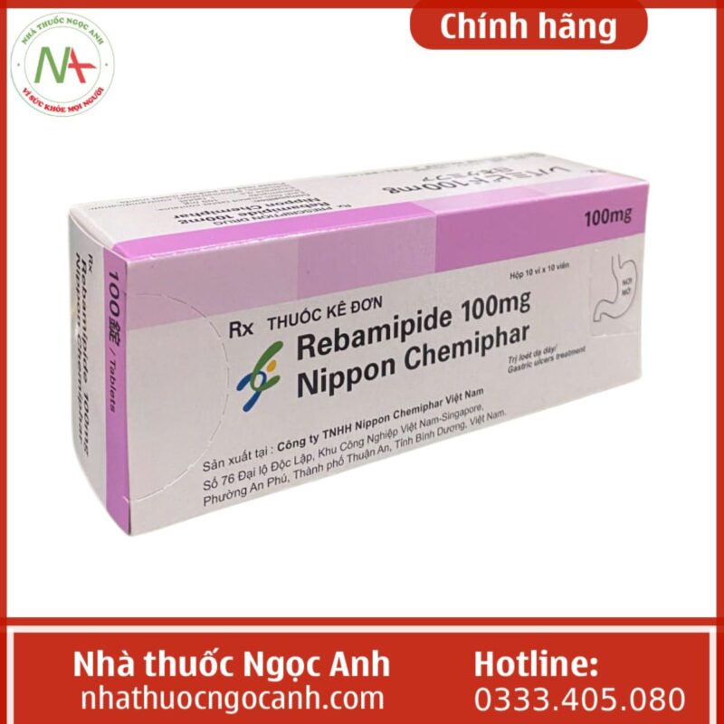 Thuốc Rebamipide 100mg Nippon Chemiphar (Rebamipide) có tác dụng gì?
