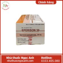 Eperison 50 (Eperison hydrochloride) là thuốc gì, mua ở đâu, giá bao nhiêu?