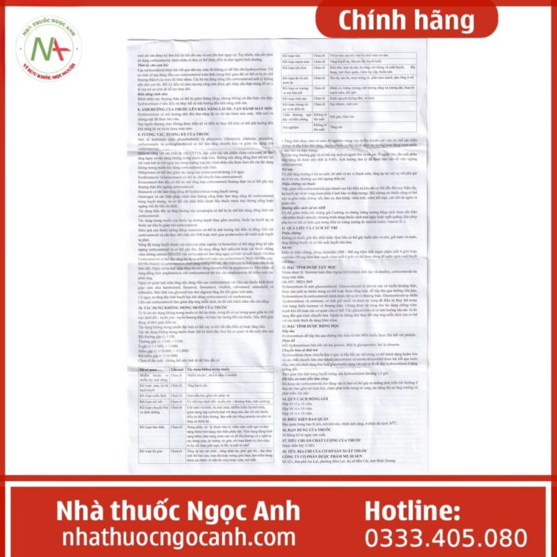Thuốc Valgesic 10mg Medisun (Hydrocortisone) có tác dụng gì?