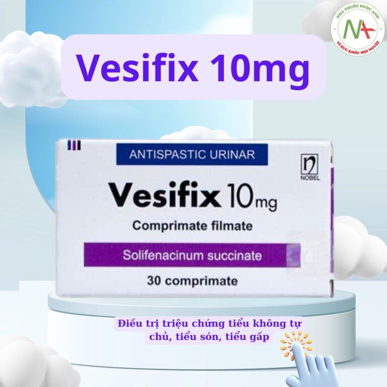 Thuốc Vesifix 10mg (Solifenacin succinat) có tác dụng gì, giá bao nhiêu?