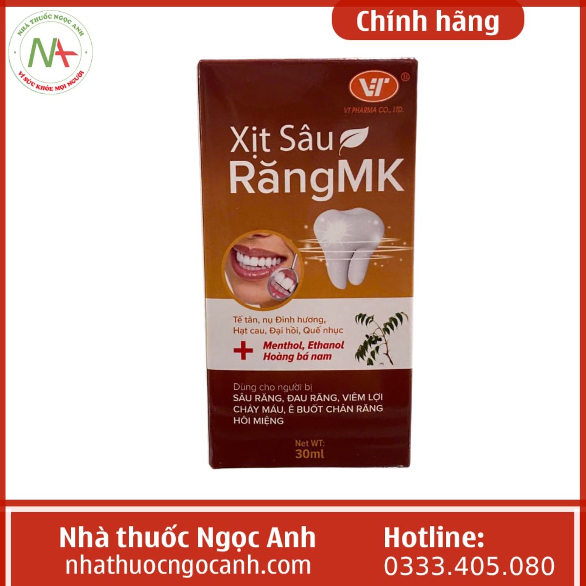 Xịt Sâu Răng MK 30ml có tốt không, giá bao nhiêu, mua ở đâu?