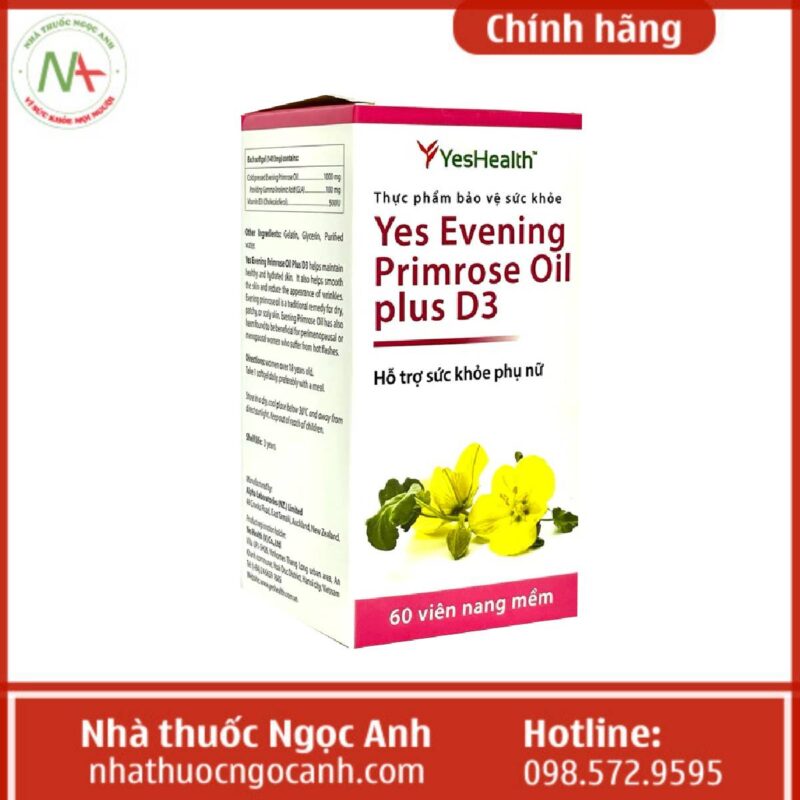 Yes Evening Primrose Oil plus D3 có tác dụng gì, có tốt không?