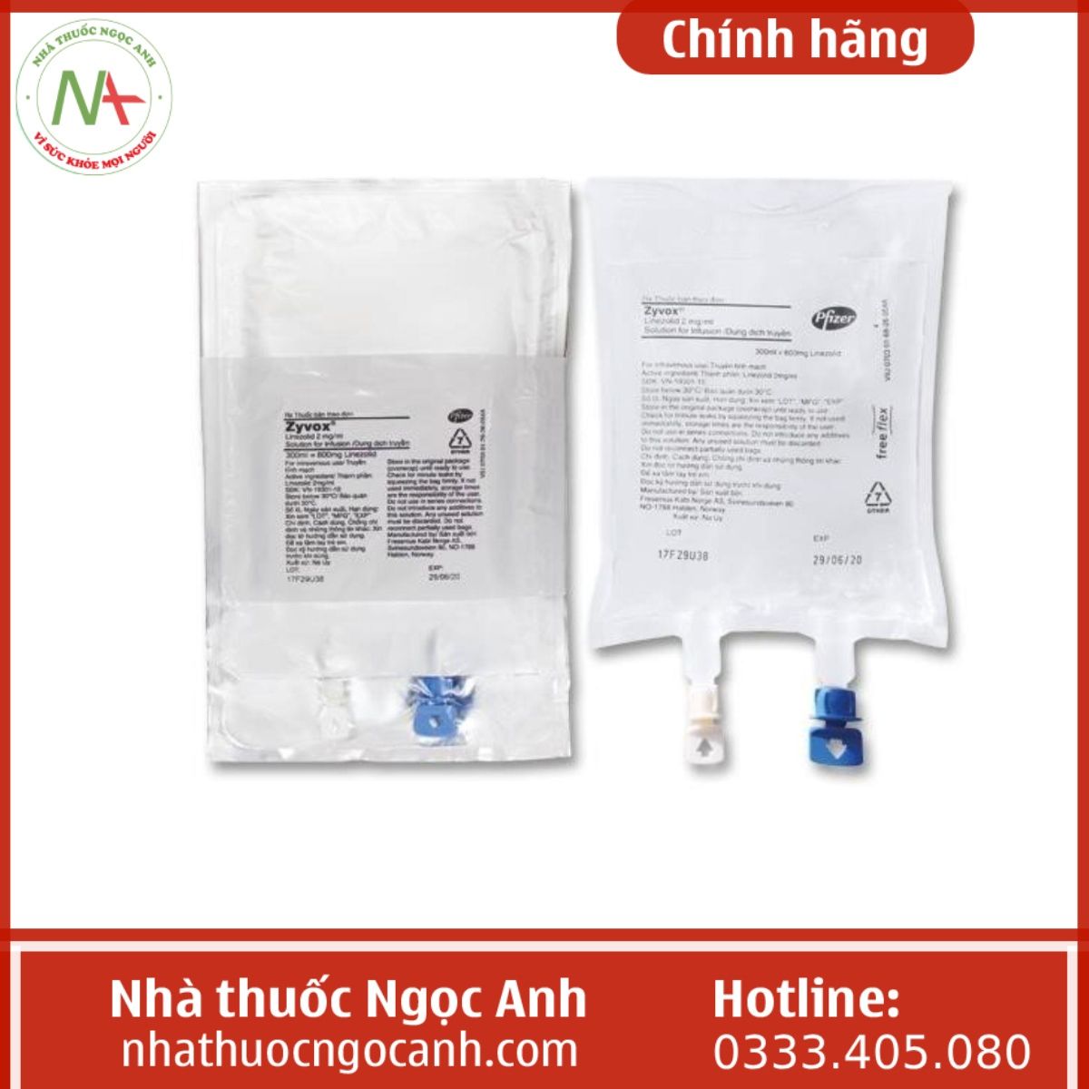 Thuốc Zyvox 2mg/ml (Linezolid) có tác dụng gì, giá bao nhiêu?