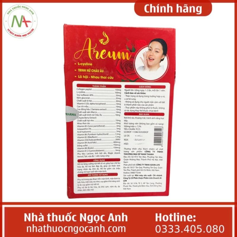 Viên uống Areum Adon Life có tác dụng gì? Mua ở đâu? Giá bao nhiêu?