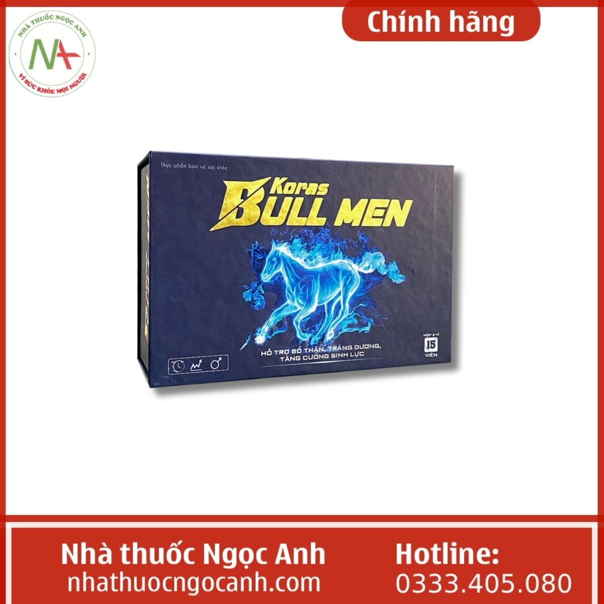 Thuốc Koras Bull Men là thuốc gì, có công dụng gì, giá bao nhiêu?
