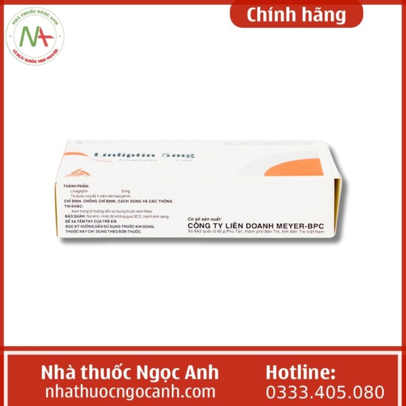 Thuốc Linliptin 5mg (Linagliptin 5mg) là thuốc gì, giá bao nhiêu?