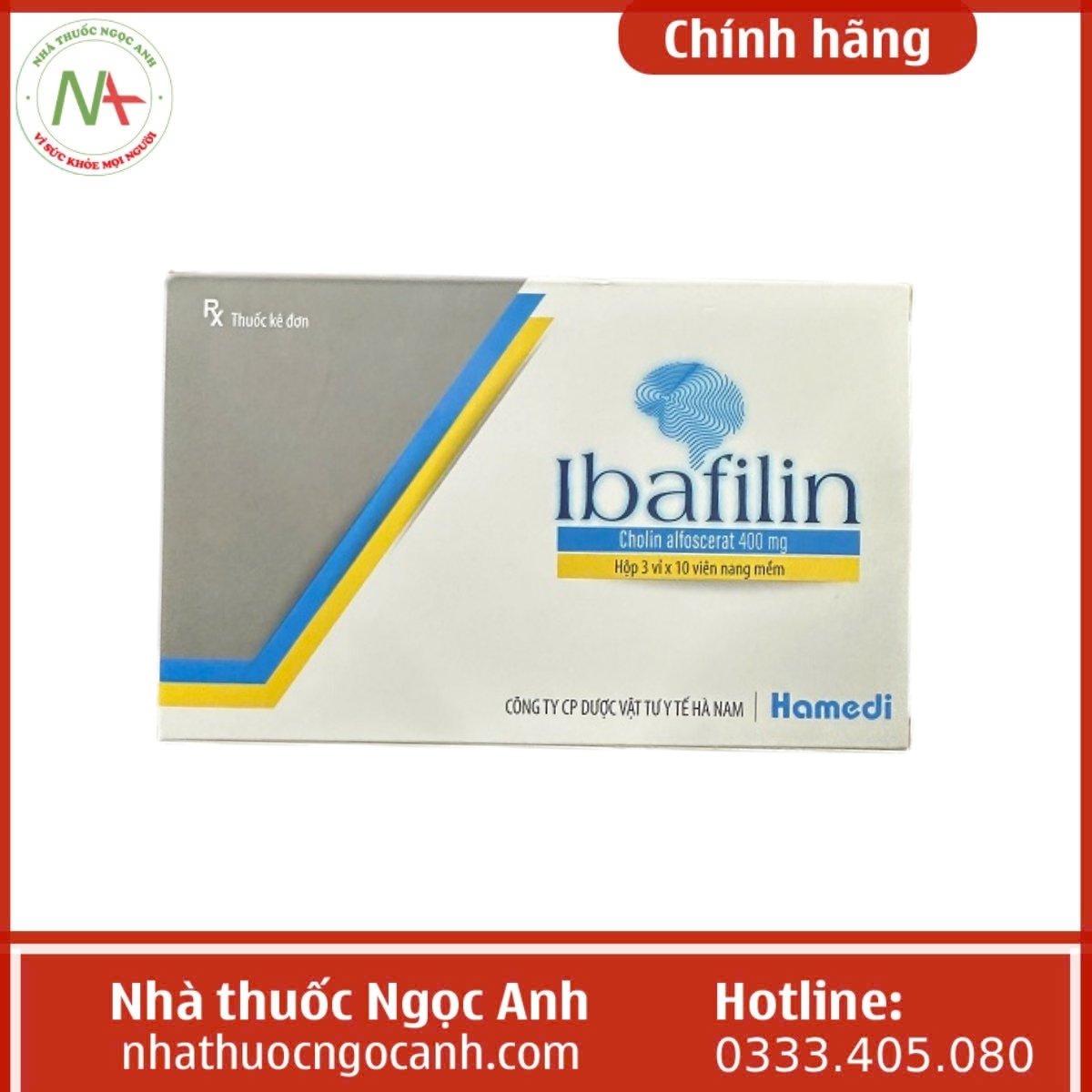 Thuốc Ibafilin 400mg (Choline Alfoscerate) có công dụng gì?