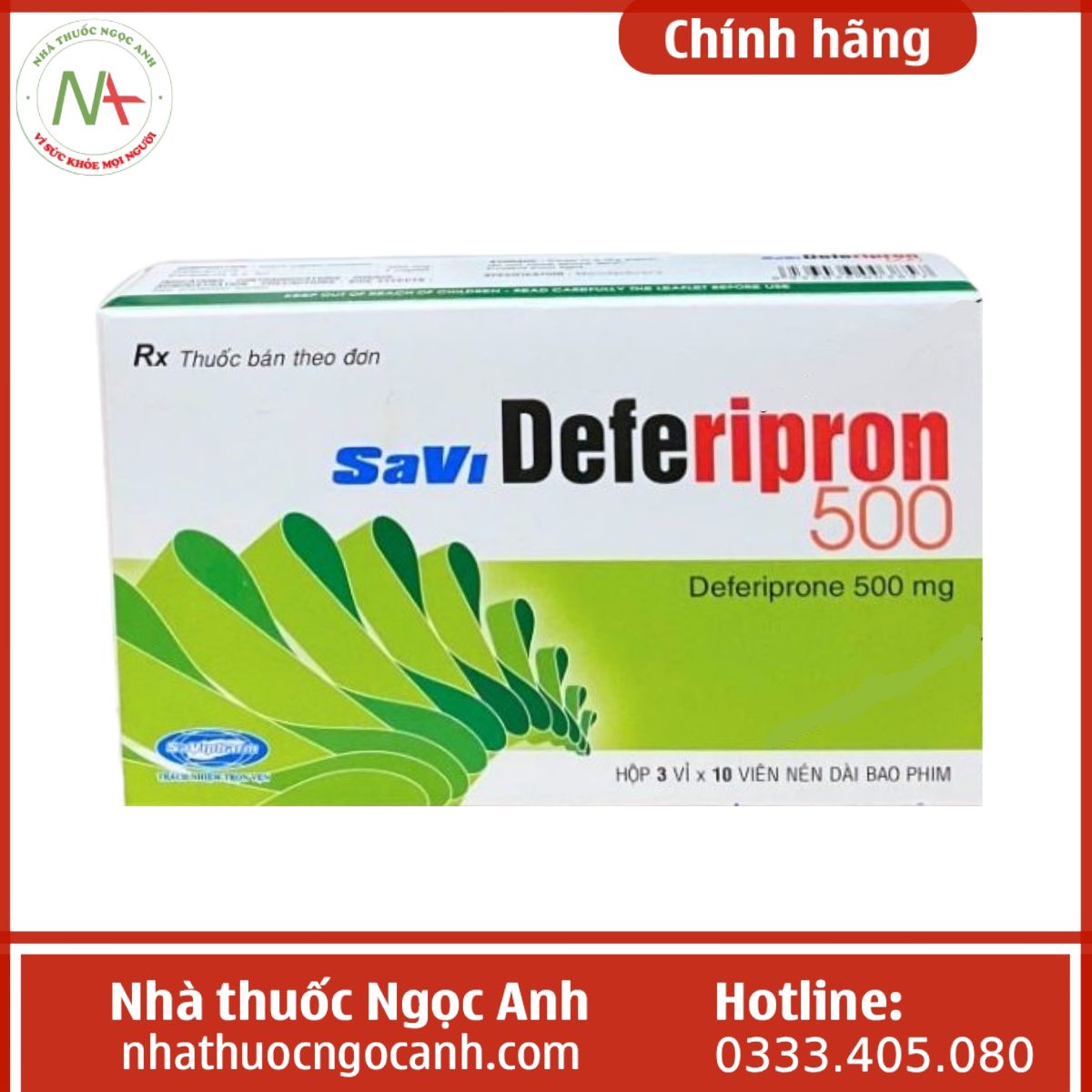 Savi Deferipron 500mg (Deferiprone) là có tác dụng gì, giá bao nhiêu ...
