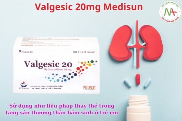 Thuốc Valgesic 20mg Medisun (Hydrocortisone) có tác dụng gì?