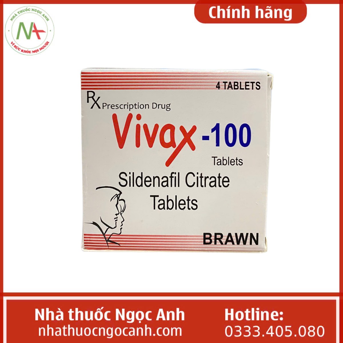 Thuốc Vivax-100 (Sildenafil) là thuốc gì, giá bao nhiêu, mua ở đâu?