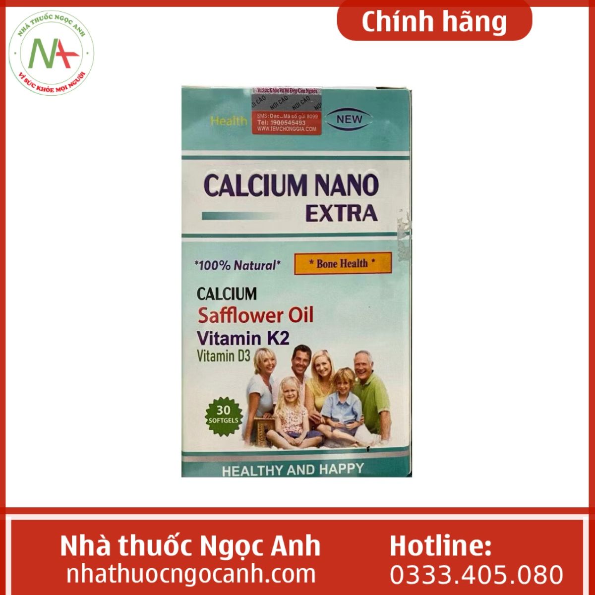 Thuốc Calcium nano extra là gì, có tác dụng gì mua ở đâu, giá bao nhiêu?